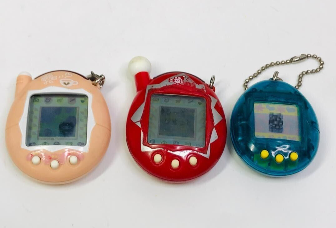 Bandai Tamagotchi Plus Milk Tea Christmas Red Clear Blue Set of 3 | eBay