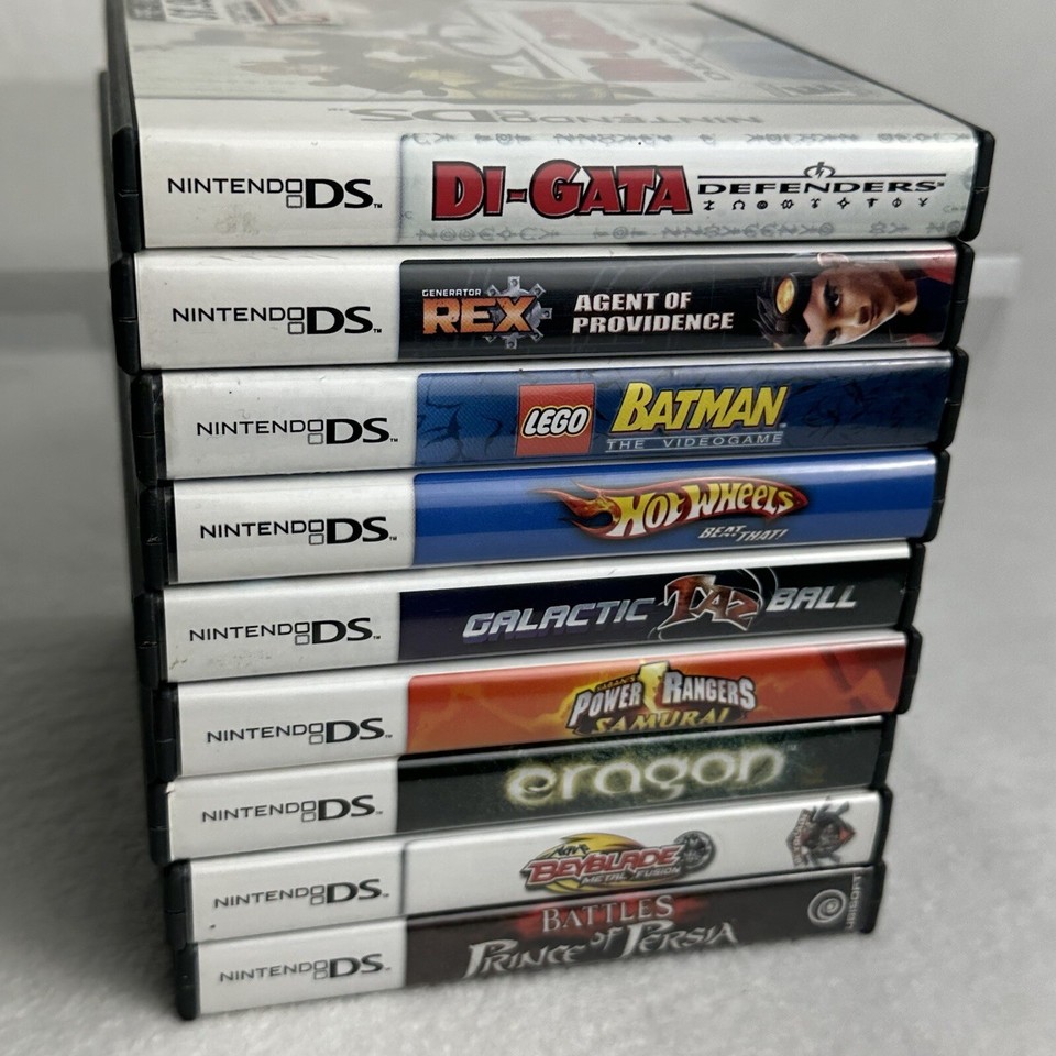 HUGE DS LOT⭐Eragon+Lego Batman+Beyblade+Hot Wheel+Power Ranger⭐Nintendo ...
