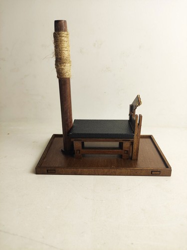 Diy 1/12 1/6 Wooden Torture Chair Tiger Stool Model Soldier Scene Prop ...