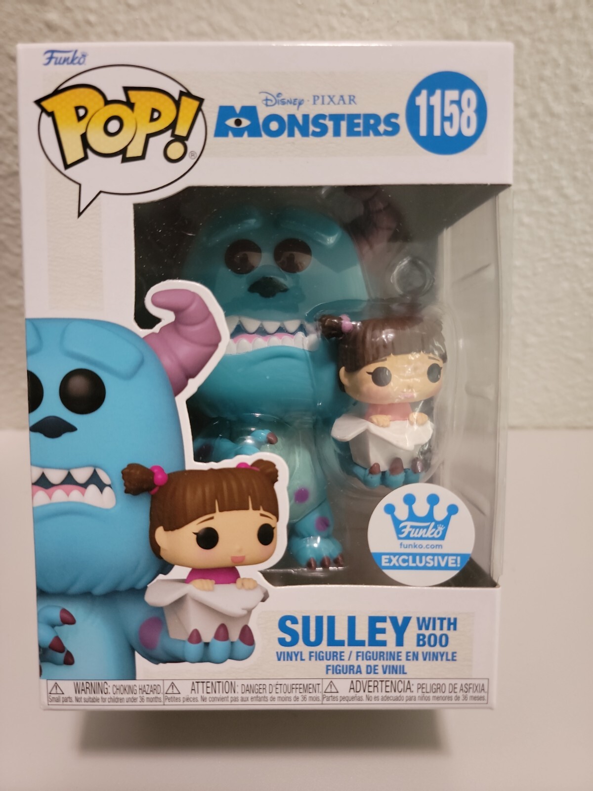 Funko Pop! Sully with Boo #1158 Funko Exclusive in Pop Shield Protector ...