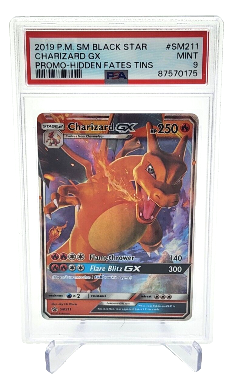 PSA 9 Mint Charizard GX Sun & Moon Sm211 Holo Promo Pokémon TCG | eBay