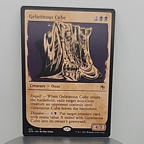 MTG Gelatinous Cube Adventures in the Forgotten Realms 313 Regular Rare ...