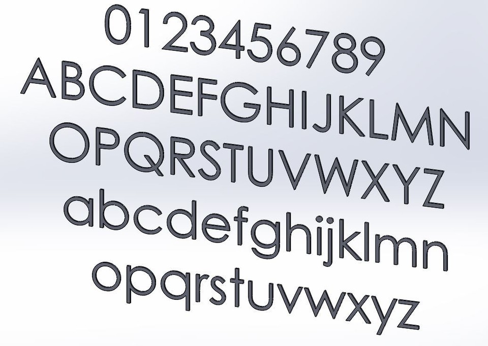 3 inch Modern House Address Numbers Letters, color choices | eBay