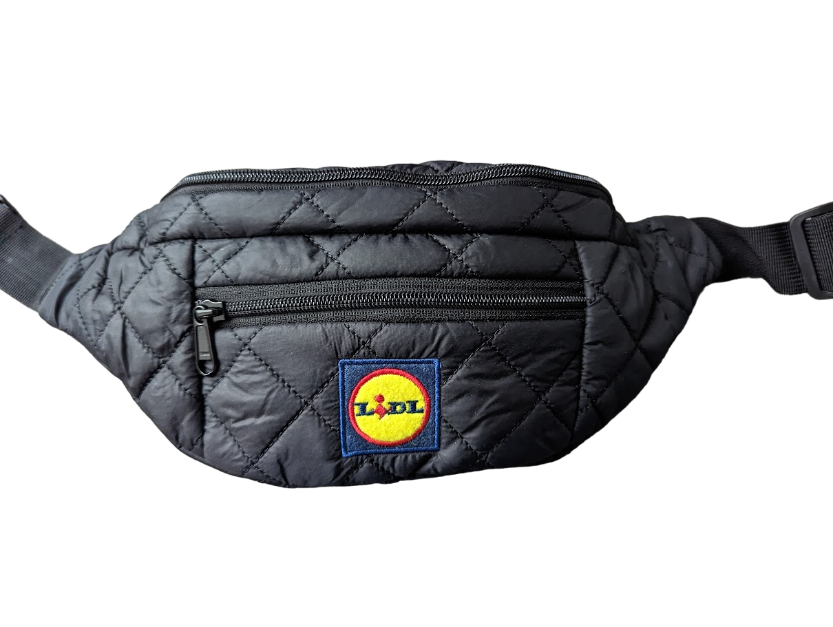 LiDL Bauchtasche Umhängetasche Brustbeutel schwarz Stepp-Optik Lidl ...