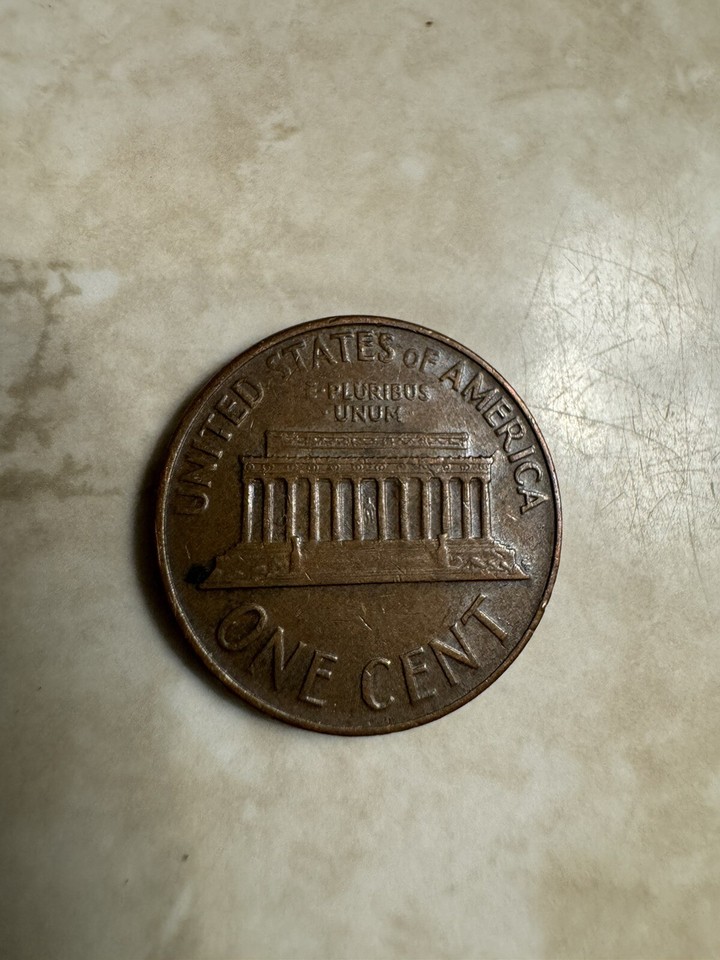 1966 Penny No Mint Mark - Lincoln Memorial Cent - Multiple Letters On ...