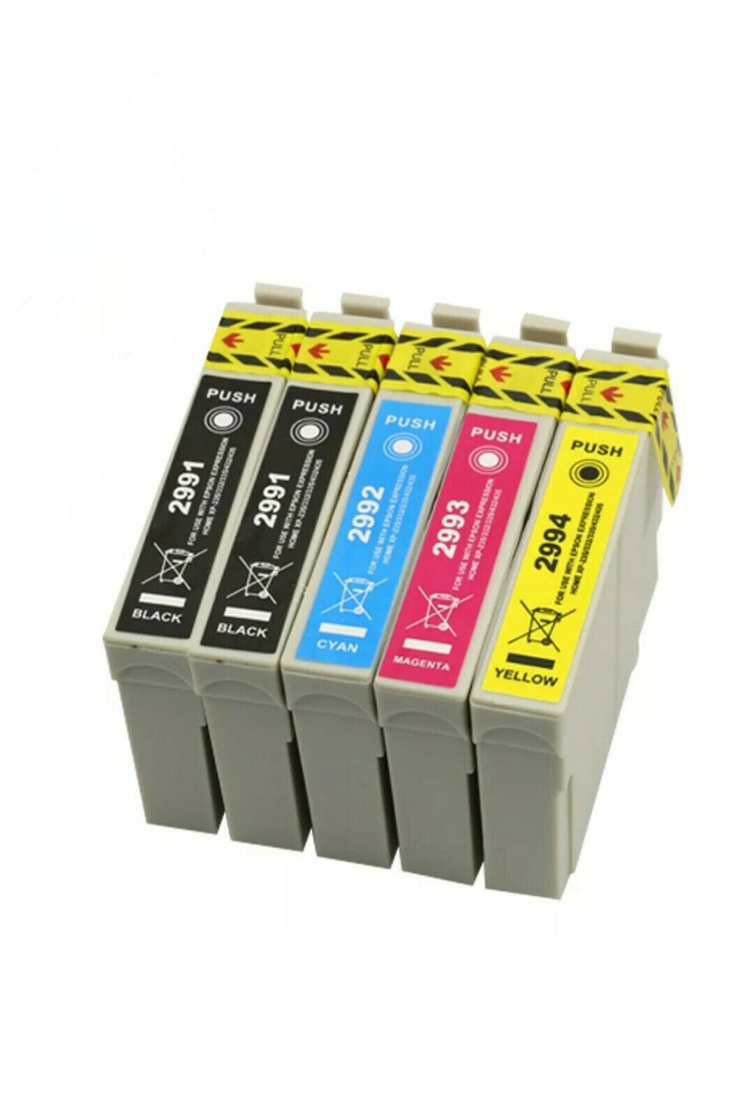 5 Ink Cartridges, Use for Epson XP255, XP257 XP352 XP355, XP-452, XP455 ...