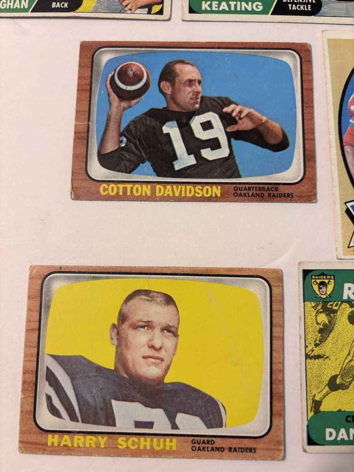 1966 1968 1970 TOPPS FOOTBALL LOT OF 10 CARDS VINTAGE PARTIAL SET IN ...
