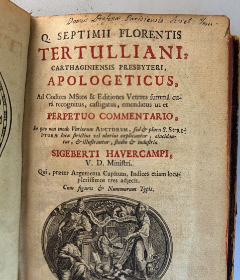 1718 Q.SEPTIMII FLORENTIS TERTULLIANI CARTHAGINIENSIS PRESBYTERI ...