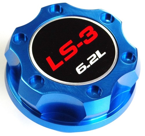 VMS RACING BILLET ALUMINUM BLUE ANODIZED OIL CAP LS3 ENGINE LS-3 6.2L ...