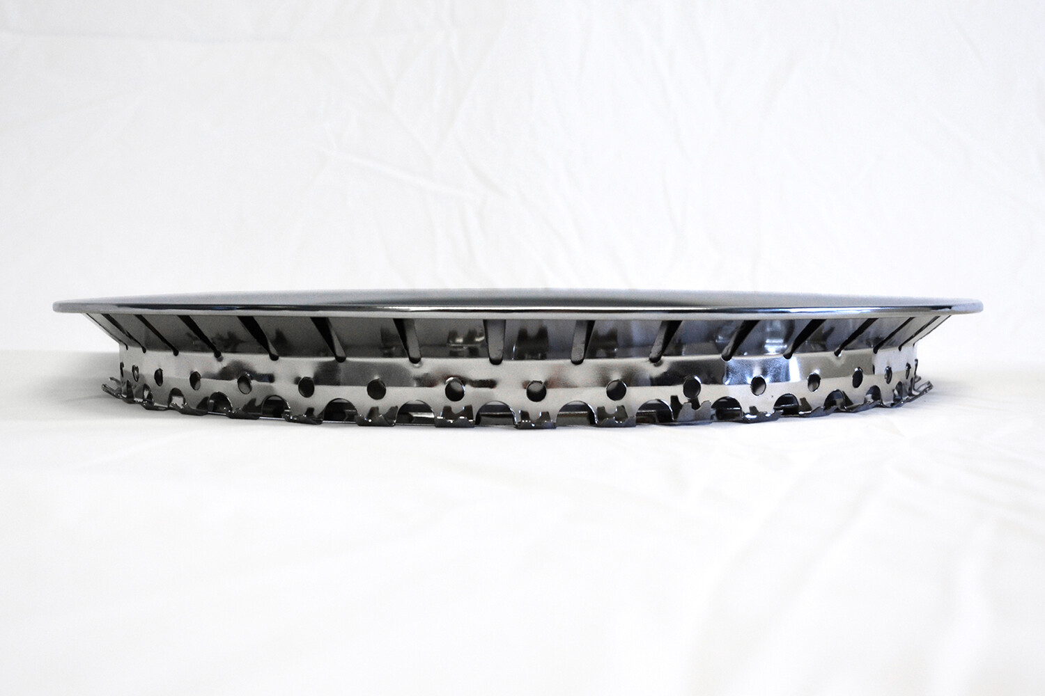 4 CHROME METAL 15" STEEL WHEEL TRIM RINGS BEAUTY RIMS RING RIM BAND for ...