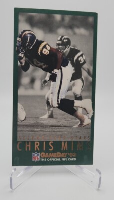Chris Mims - 1993 - Fleer - GameDay - Second Year Stars - Chargers - #4 ...