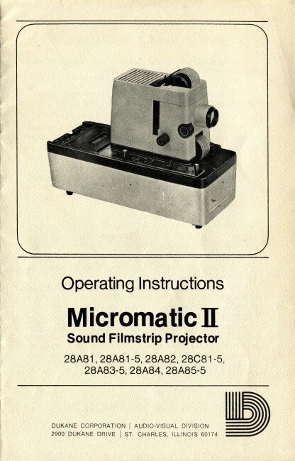 Dukane Projector Manual