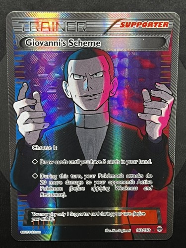Pokémon TCG Giovanni's Scheme BREAKthrough 162/162 Holo Full Art | eBay