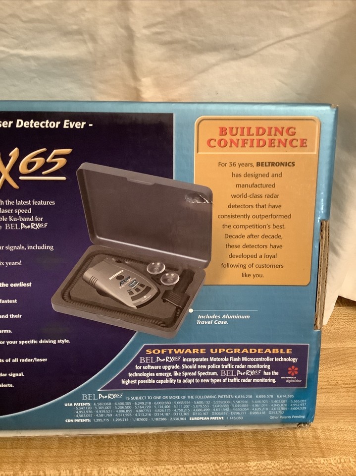 Beltronics Pro RX65 Radar / Laser/ Safety Detector 65789230659 | eBay