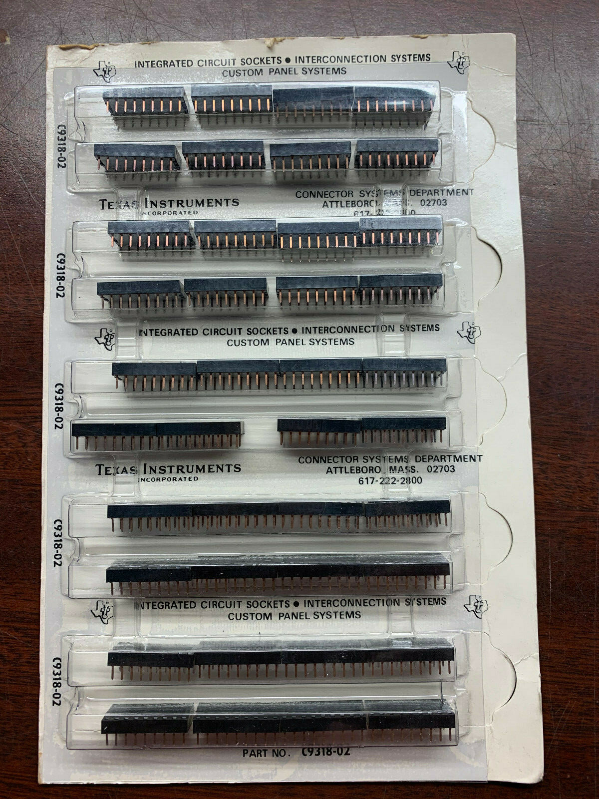 Lot of 40 | Texas Instruments C9318-02 Integrated Circuit Sockets ...