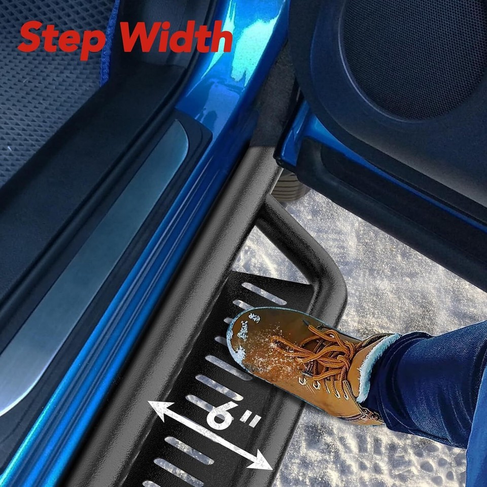 Running Boards 6" Side Drop Down Steps Nerf Bar For Wrangler JK 4 Door ...