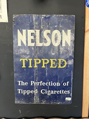 RARE Vintage NELSON Smoking Tobacco Cigarette cigar SIGN OLD ANTIQUE | eBay