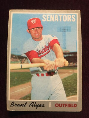 1970 Topps #303 Senators Brant Alyea Baseball Card b | eBay