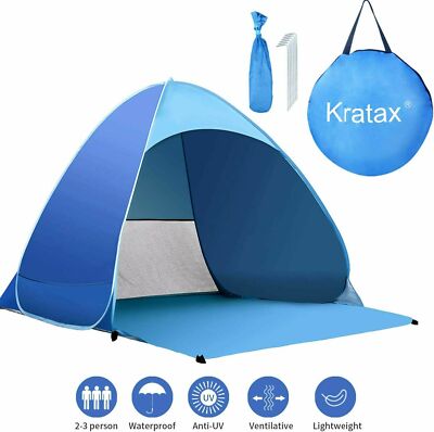 Strandmuschel groß Pop up Strandzelt UV Schutz 50+ Tragbar Beach Zelt ...
