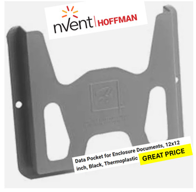 Hoffman ADP2 NEW Literature Data Pocket 12" x 12" Black (Lot of 12) | eBay