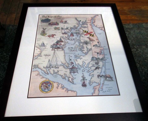 Martin Barry Print - Chesapeake Bay - Signed & Framed - 22" wide x 28 ...