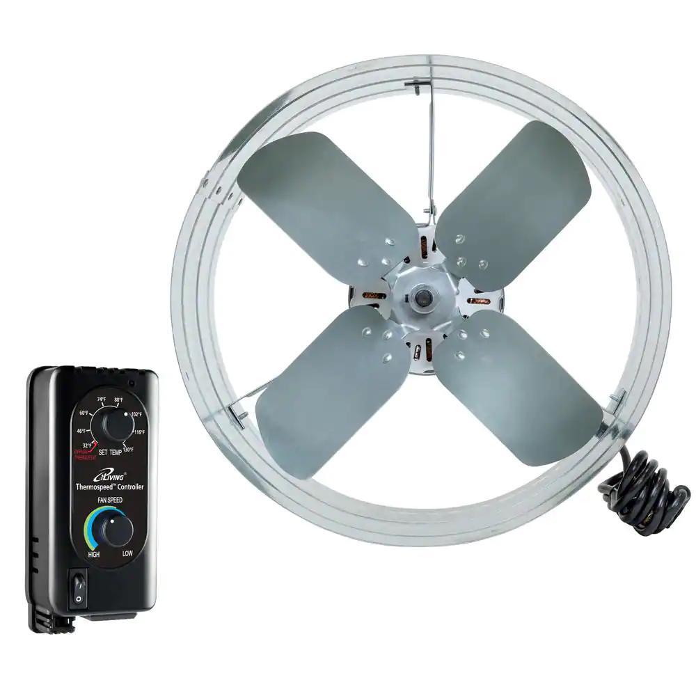 Thermostat Controlled Exhaust Fan 12 V DC Exhaust Fan | Backyard Pet