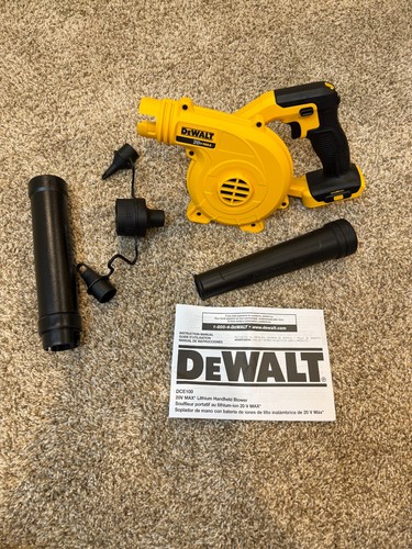 DCE100 Dewalt 20v Max Lithium Handheld Blower New Open Box | eBay