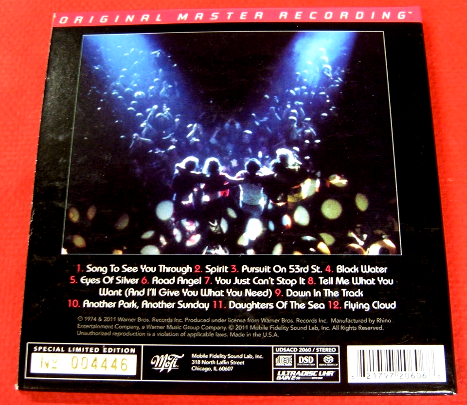 Doobie Brothers "WHAT WERE ONCE VICES" 2011, Master Recording SACD 2060 ...