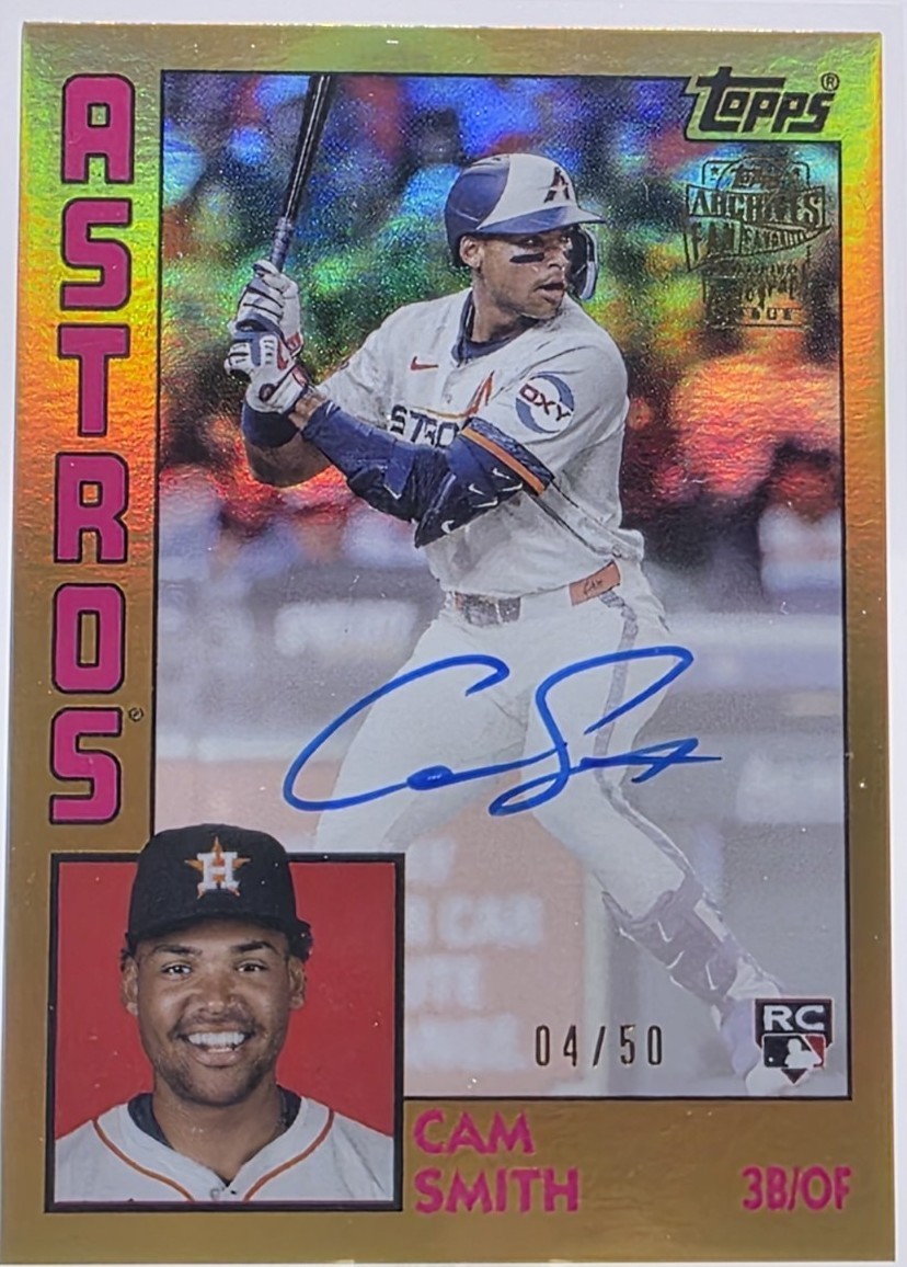 2025 Topps Archives - 1984 Fan Favorites Autographs Cam Smith #84FFA-CS ...