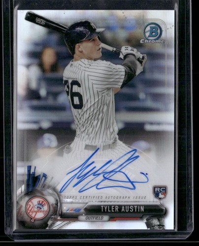 2017 Bowman #CRA-TA Tyler Austin Chrome Rookie Autographs /499 | eBay