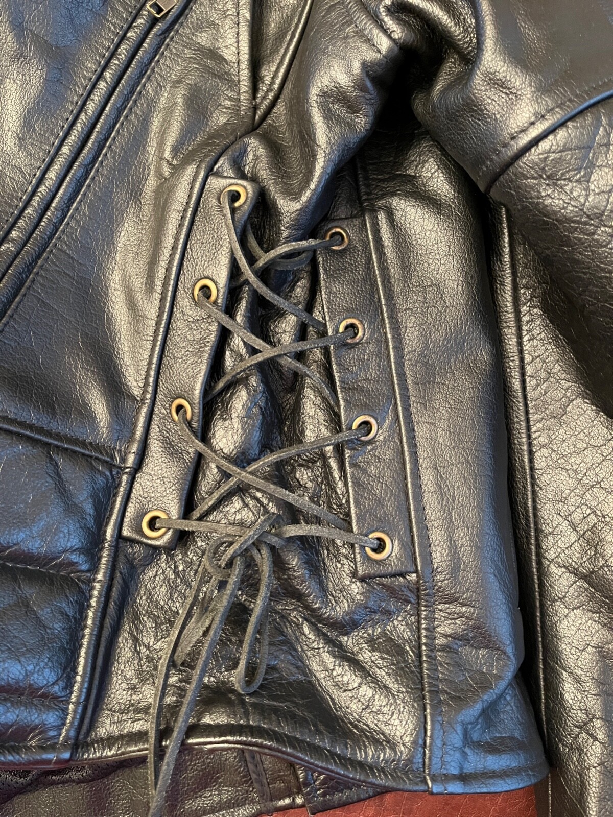 Motorcycle Leather Jacket - Xelement - B7210 - Black - Size Medium ...