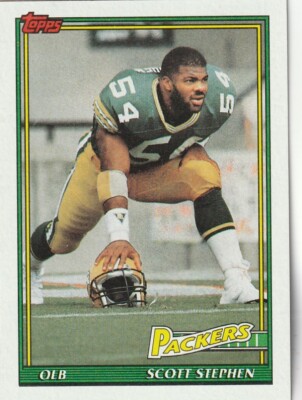 FREE SHIPPING-MINT-1991 Topps Scott Stephen #444 PACKERS | eBay