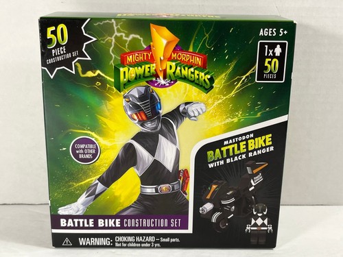 Hasbro Power Rangers Battle Bike Black Ranger Construction Set 50 ...