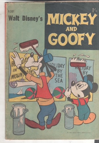 Walt Disney's Mickey & Goofy G301 Australian Giant 1964 Goofy Fix it ...
