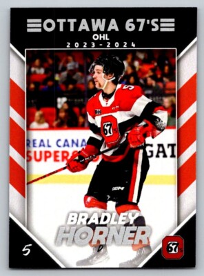 Bradley Horner 2023-24 Ottawa 67's | eBay