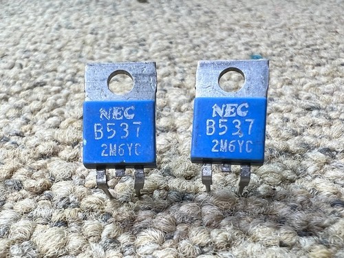 2x 2SB537 B537 "Original" NEC Silicon Vintage Audio Transistor # NOS ...