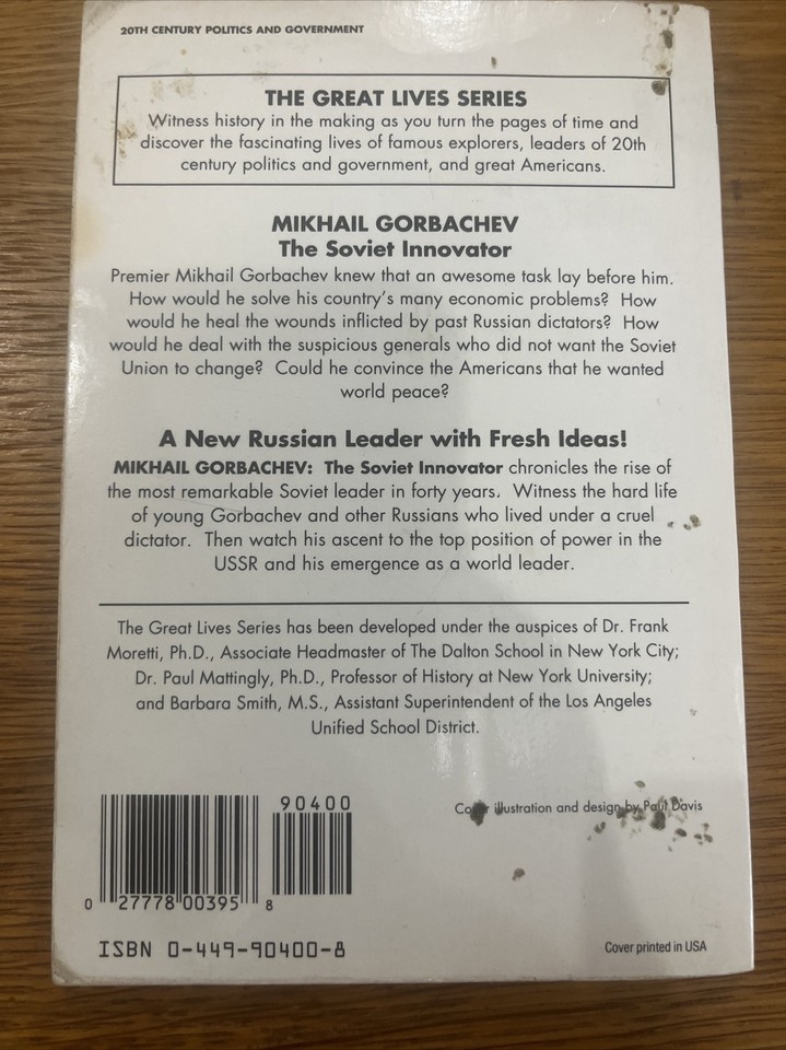 Great Lives: Mikhail Gorbachev, The Soviet Innovator, by Steven ...