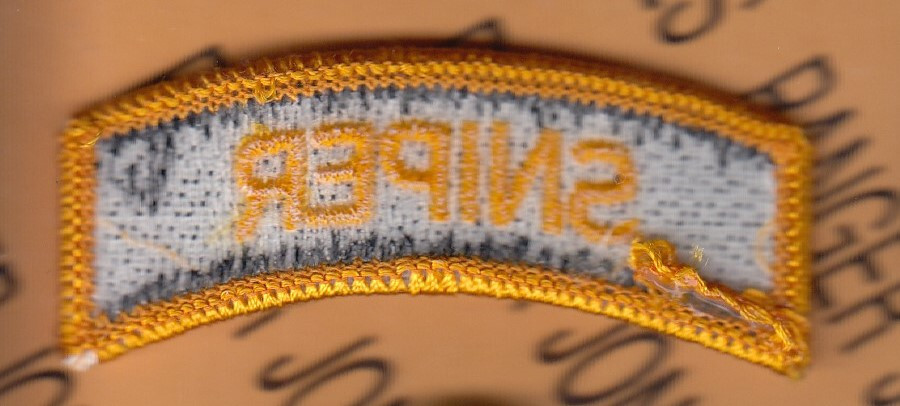 US Army SNIPER marksmanship tab ~2.5" patch m/e | eBay