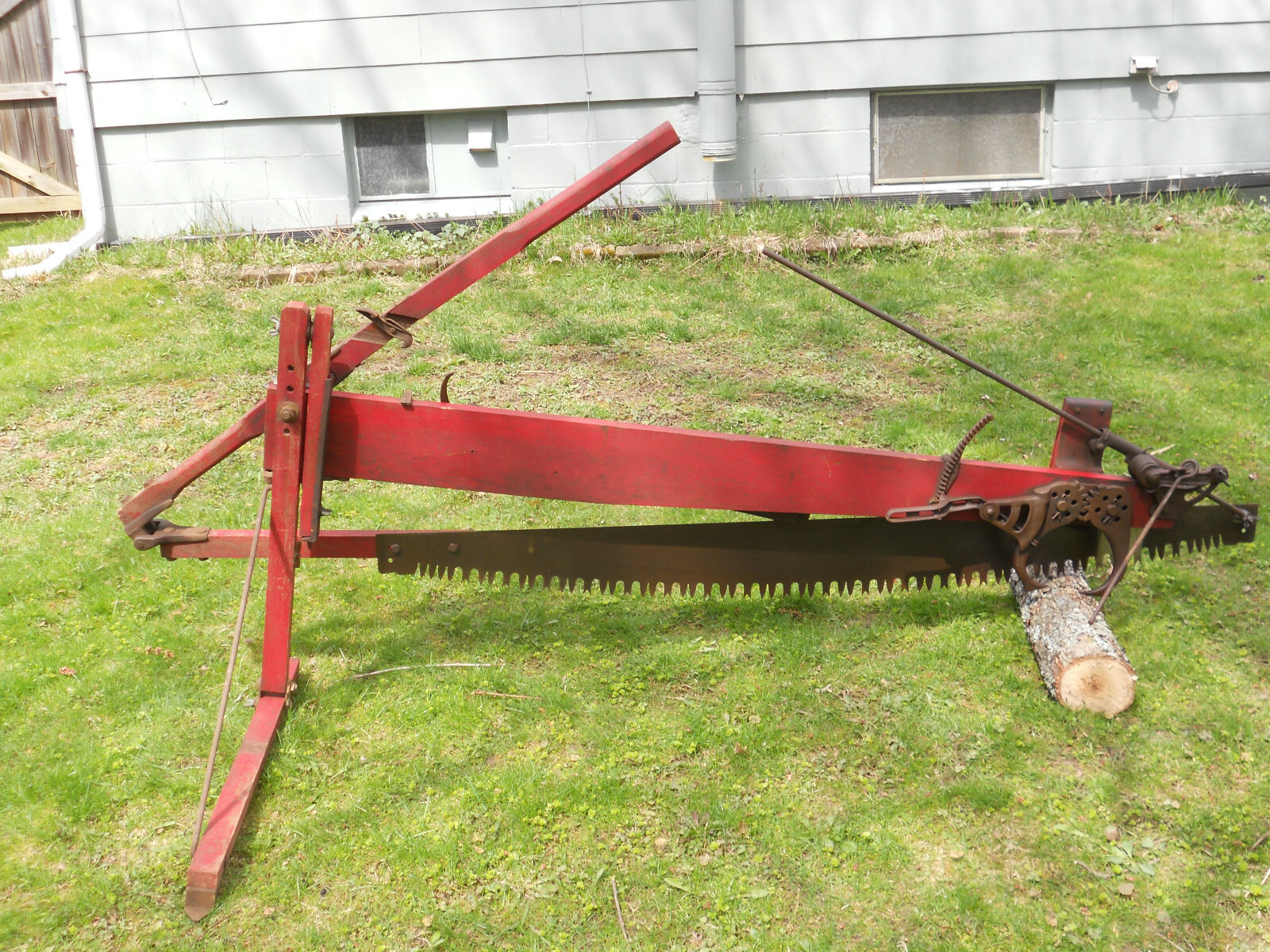 Antique vintage Folding Sawing Machine Co., folding drag saw-TERRIFIC ...