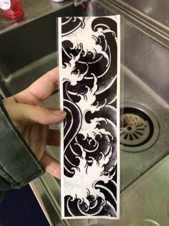 Japanese Wave Tattoo Drawing