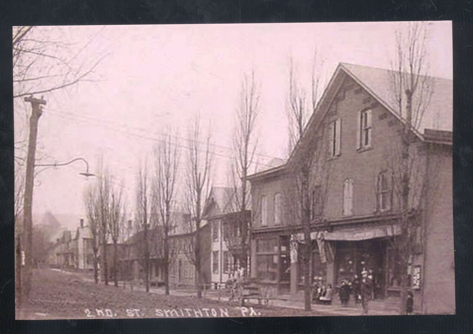 REAL PHOTO SMITHTON PENNSYLVANIA PA. DOWNTOWN STREET SCENE POSTCARD ...