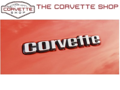 C3 Corvette Rear Bumper Emblem Letters 6 1/4 Inch Length 1976E 2112 | eBay
