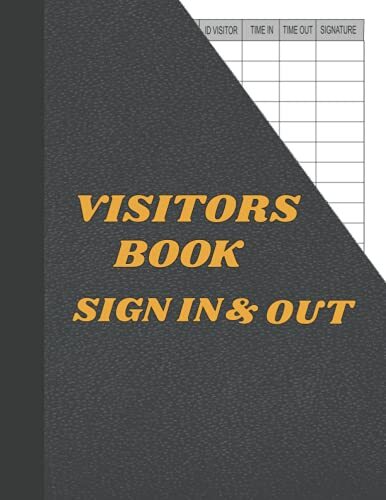visitors book sign in and out visitors sign in book -120 page- vistor ...