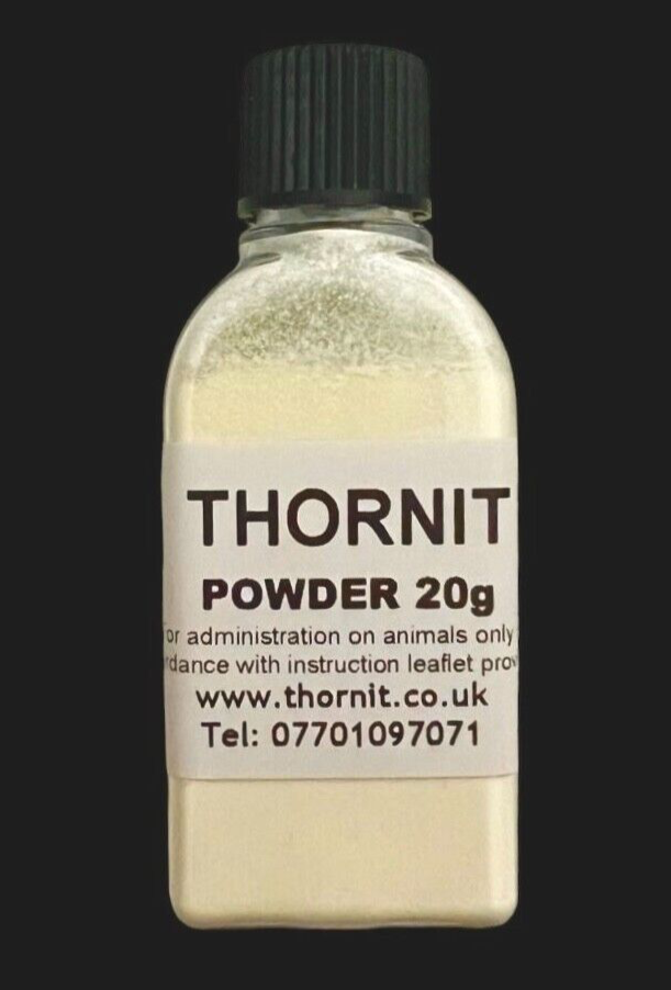 20g, 10g or 50g THORNIT EAR MITE POWDER ORIGINAL 100 YEAR OLD FORMULA ...