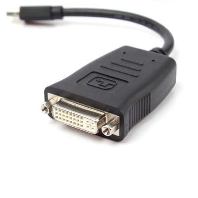 Mini DisplayPort Mini DP Male to DVI Female Active Adapter for ATI ...