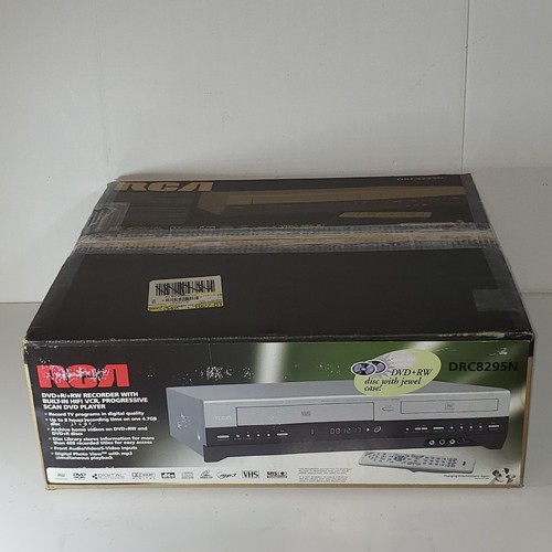 RCA DRC8295N DVD Recorder VHS VCR 4 Head Hi-Fi Combo Player Gray Black ...