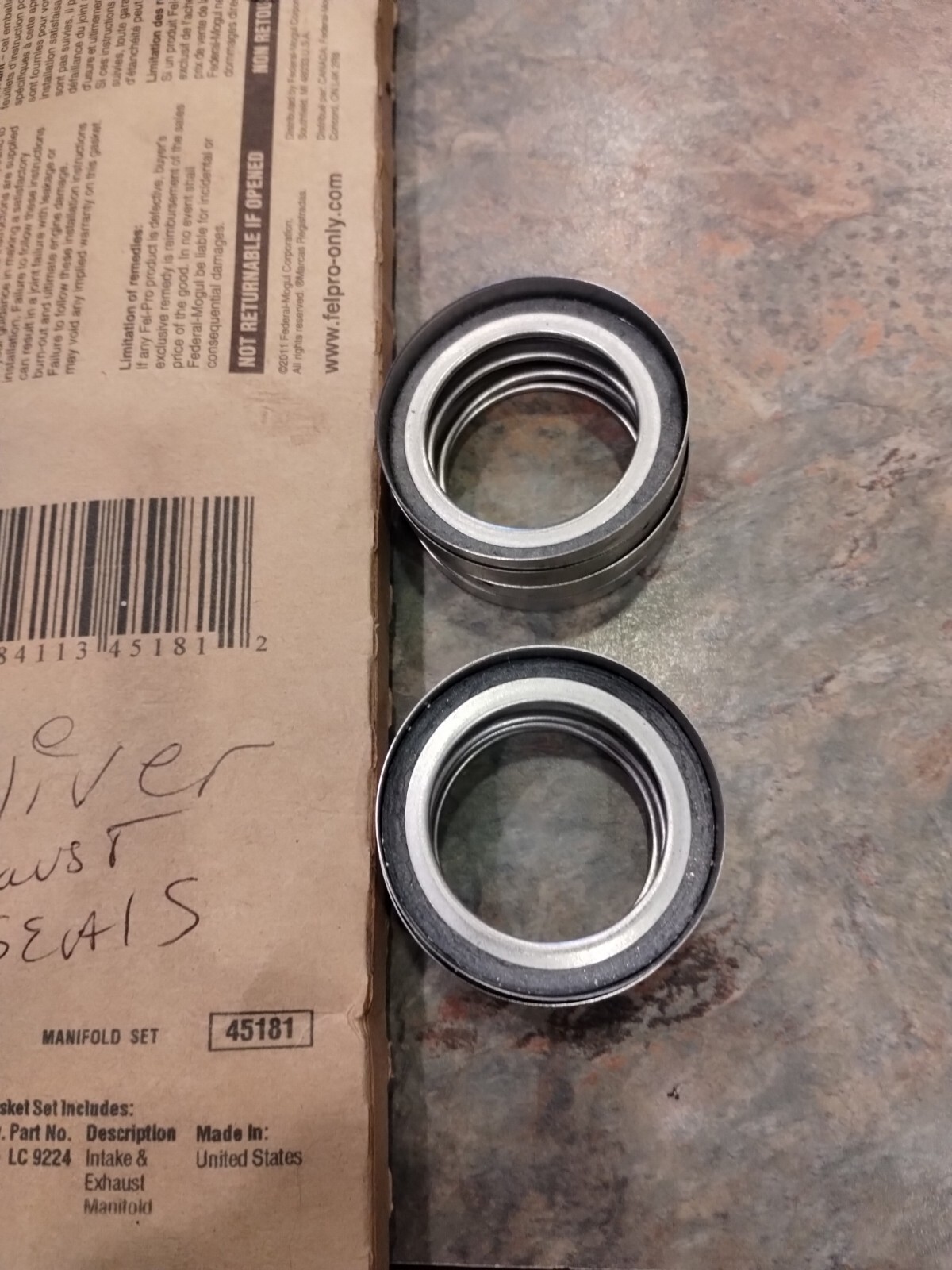 Intake and Exhaust Manifolds Combination Gasket Fel-Pro MS9224C for ...