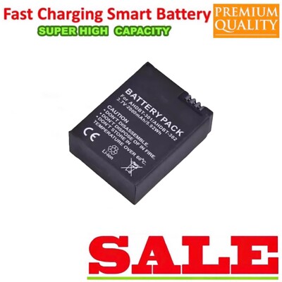 High Capacity 2100mAh Battery for GoPro HERO 3 3+ AHDBT 301 /201 + 3 Yr ...