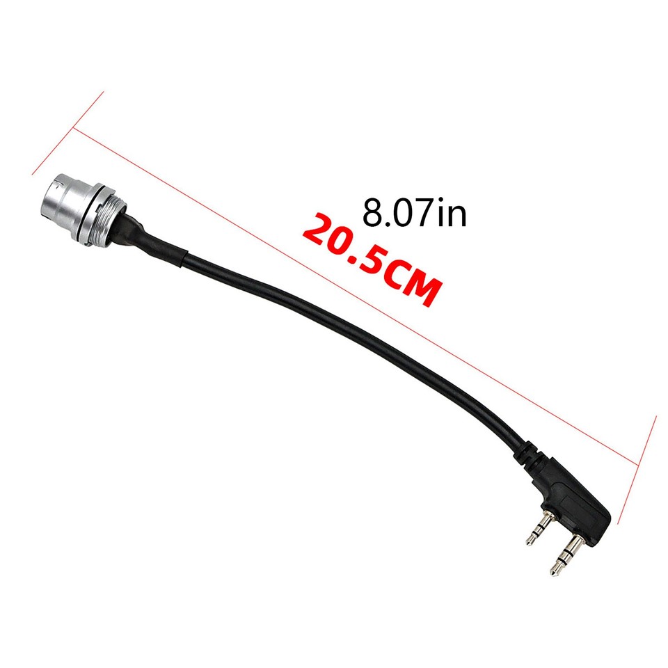 6 Pin Plug To Socket K-Type Adapter Cable For AN/PRC 148 152 152A ...