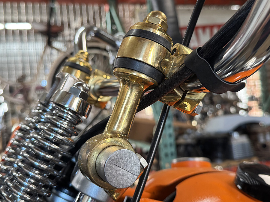 Brass Flanders Riser Kit fits Harley Davidson | Front | 490824 | V-Twin ...